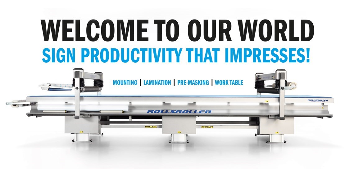 The Original Flatbed Applicator for Sign Making - ROLLSROLLER