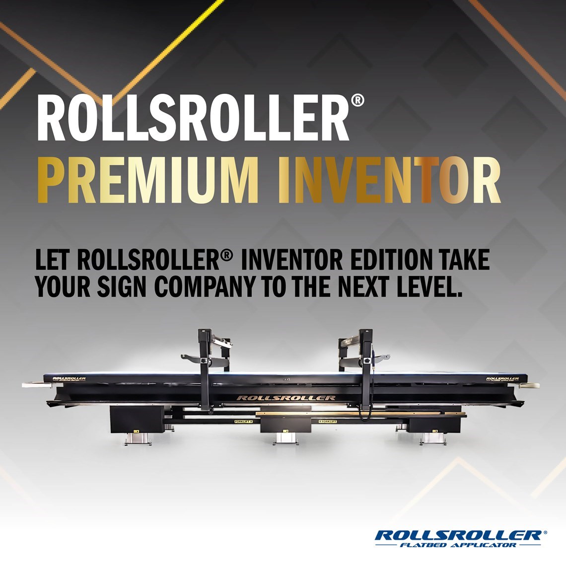 The Original Flatbed Applicator for Sign Making - ROLLSROLLER